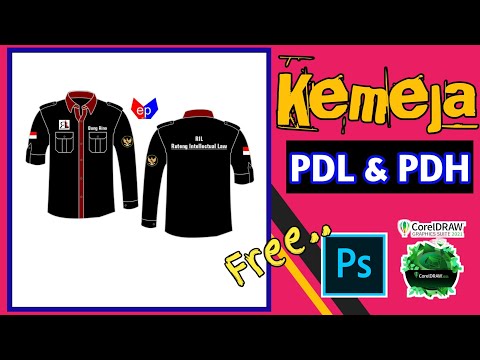 Download Template Baju PDL & PDH|File Cdr - YouTube