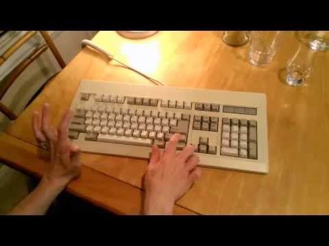 NMB Technologies RT101+ Clicky Keyboard with "Space Invader" key ...