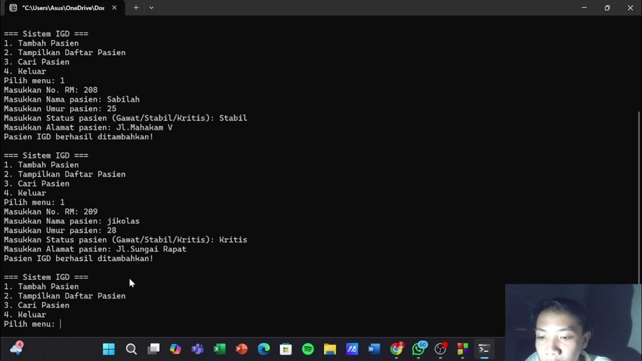 PERTEMUAN 3 ALGORITMA TUTORIAL MEMBUAT BAHASA PEMOGRAMAN KASUS PENDAFTARAN PASIEN IGD DI CODE ...