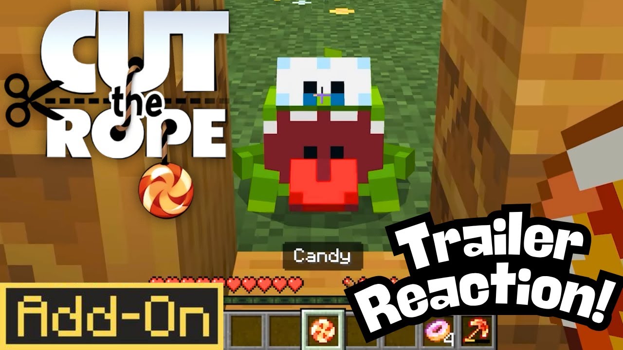CUT THE ROPE Is Coming to Minecraft?! 😱🍬 | Trailer Reaction - YouTube