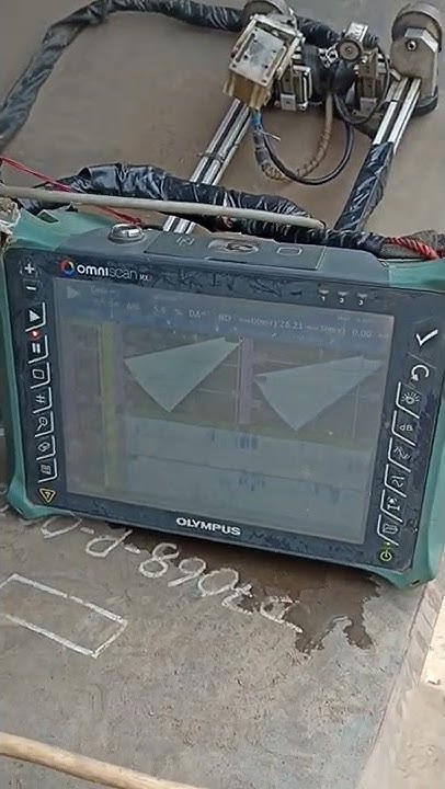 Phased array ultrasonic testing (PAUT) machin - YouTube