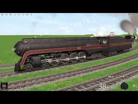 Trainz Racing: UP FEF-3 844 vs N&W J 600 vs NYC J3A 5453 vs CN U2G 6209 (Memorial Day Special ...