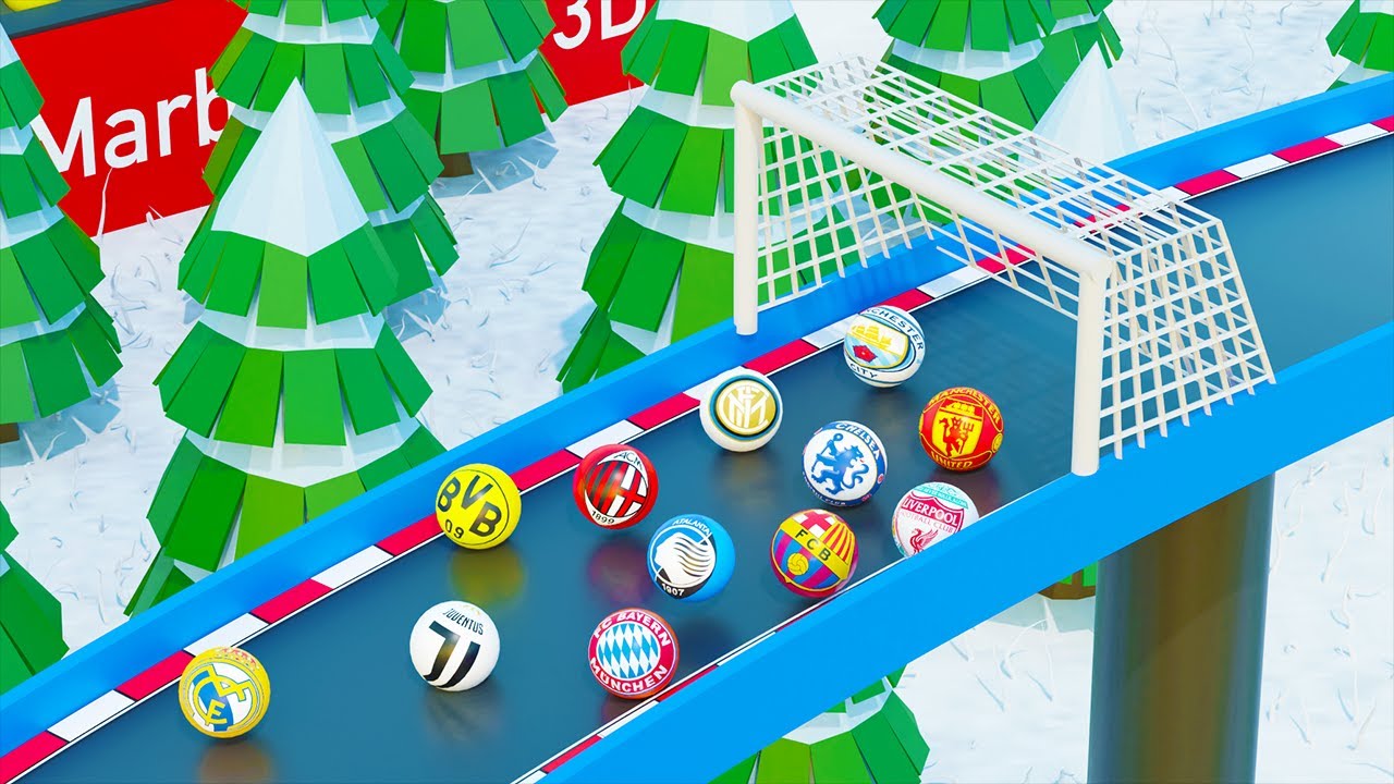 Marble Race Football Clubs Tournament - 24 Best Football Teams - YouTube