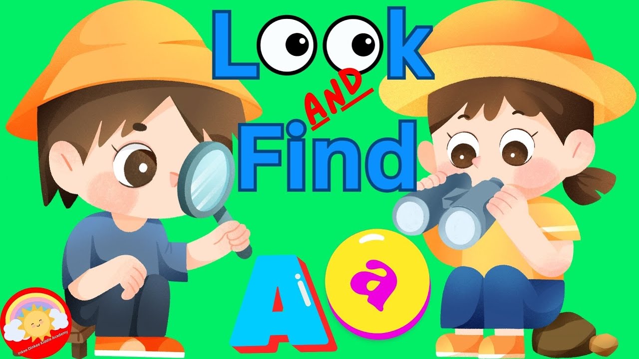 Letter “A” Look and Find Game for kids, nursery & kindergarten ⁠/Games ...