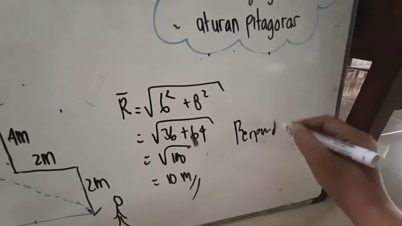 perpindahan pada vektor fisika kelas 10 sma |vektor perpindahan - YouTube