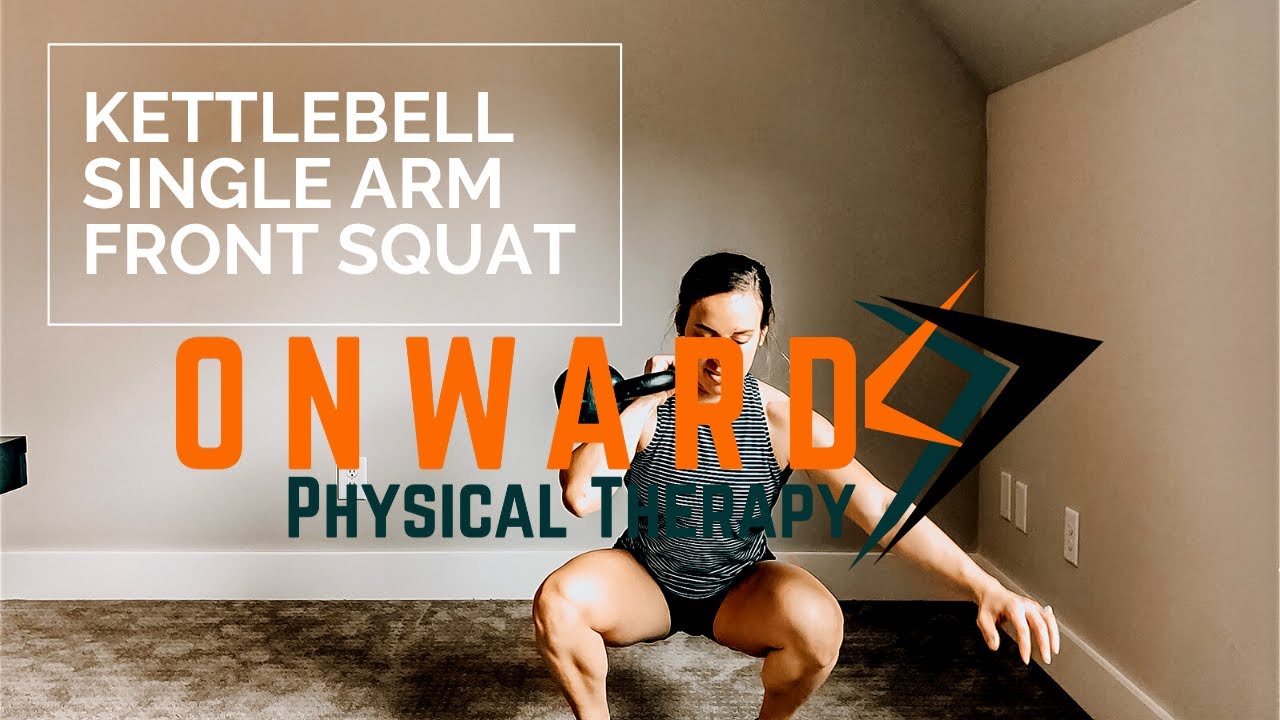 Kettlebell Single Arm Front Squat - YouTube