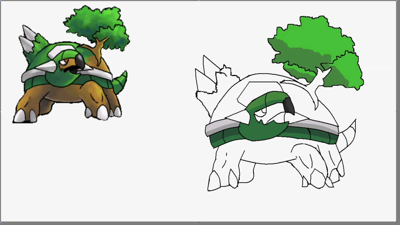 Torterra Speed Painting - YouTube