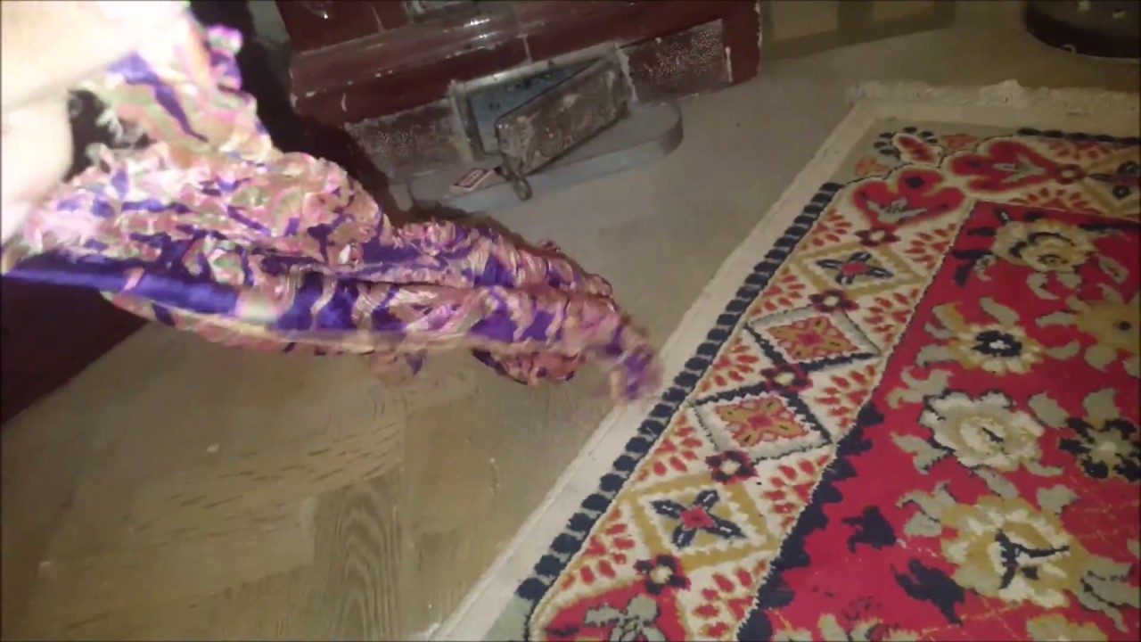 Rip and burn silk scarf - YouTube