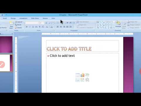 Components of MS Power Point - YouTube