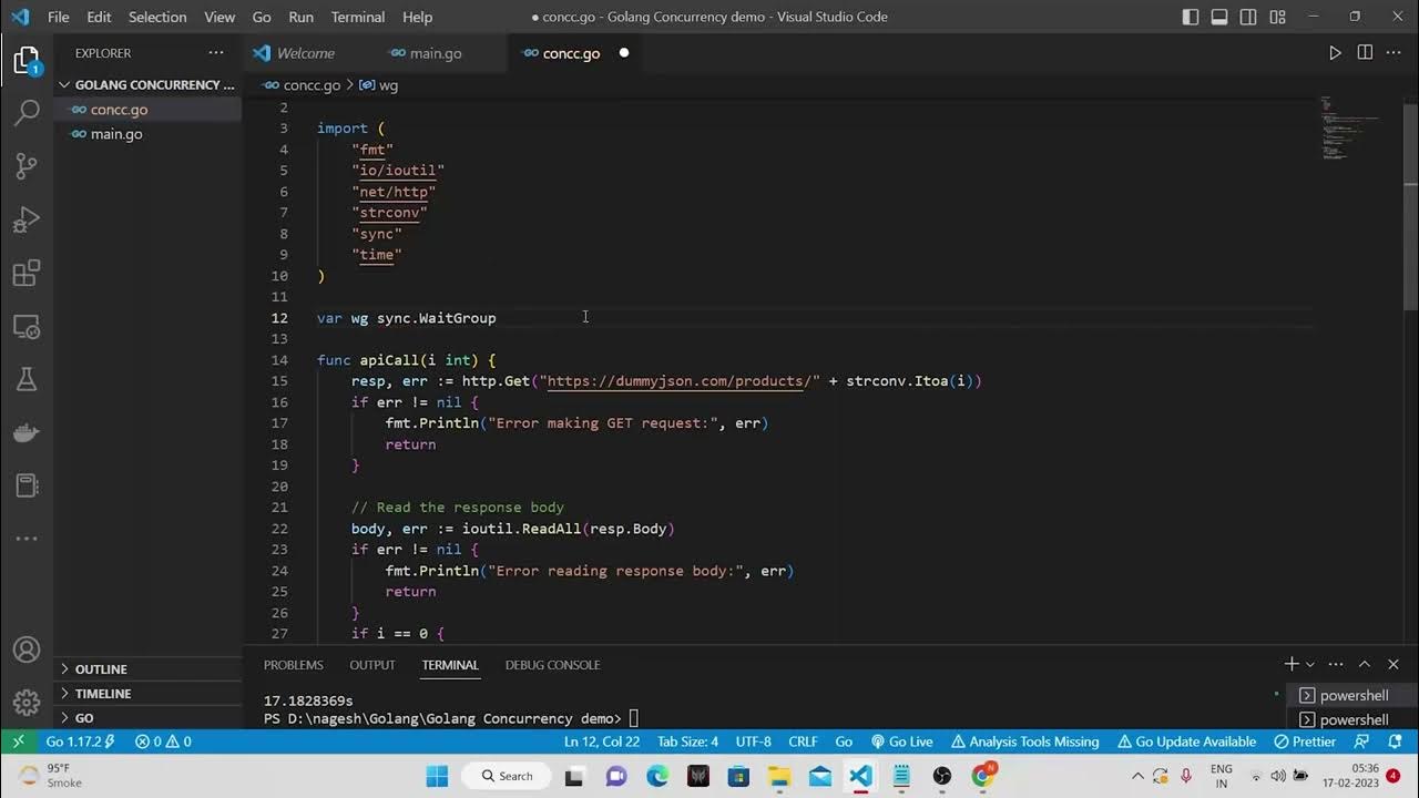 Golang Concurrency Example !!!! - YouTube