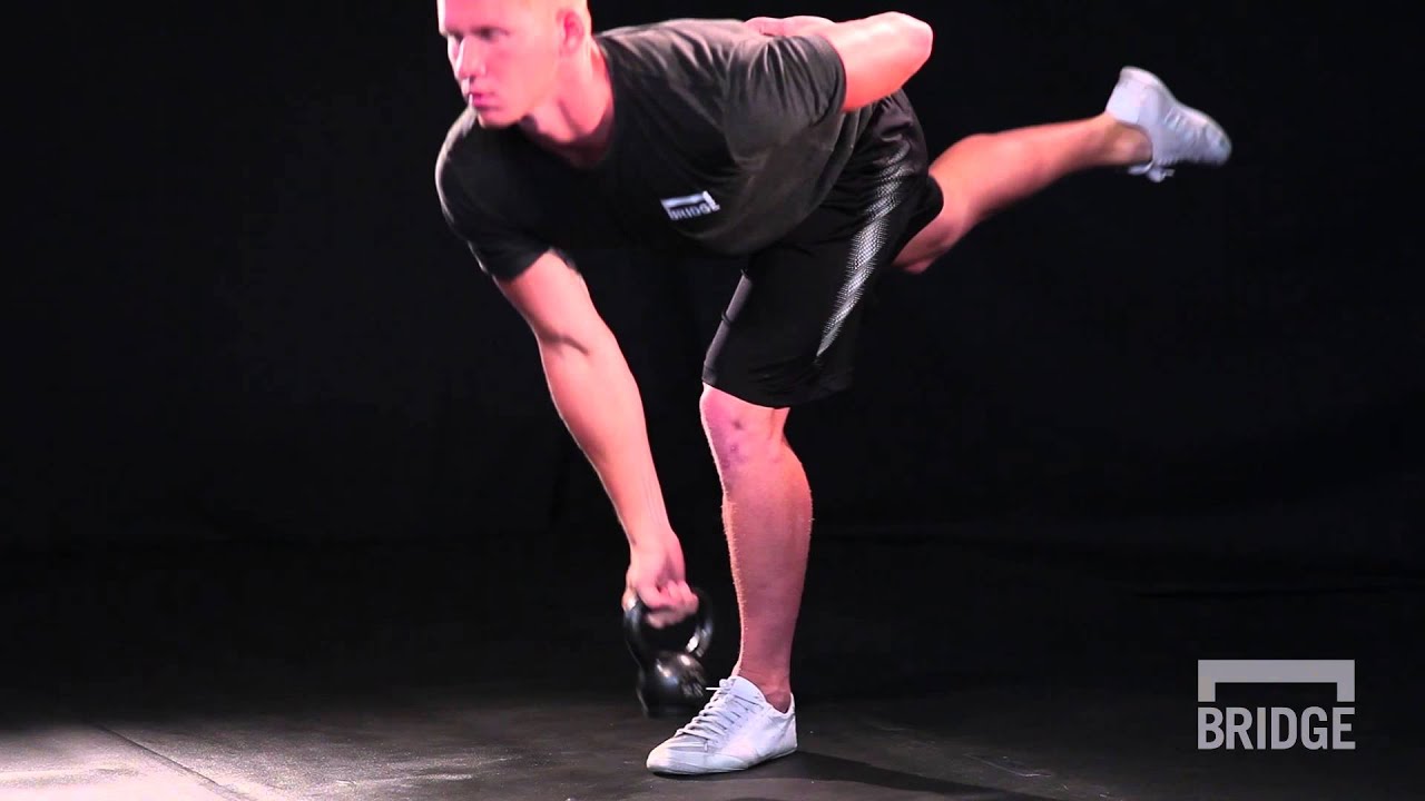 1-Leg DB/KB SLDL -2- press - YouTube