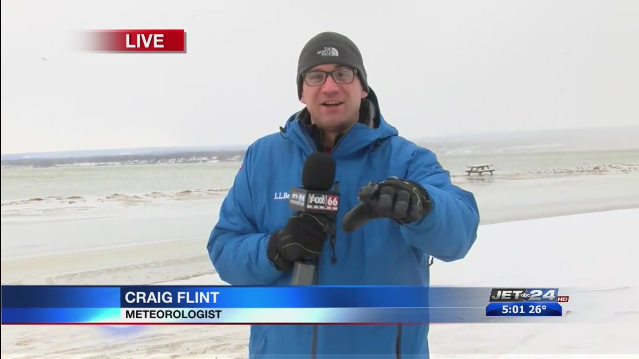 Meteorologist Craig Flint LIVE at Presque Isle State Park - YouTube