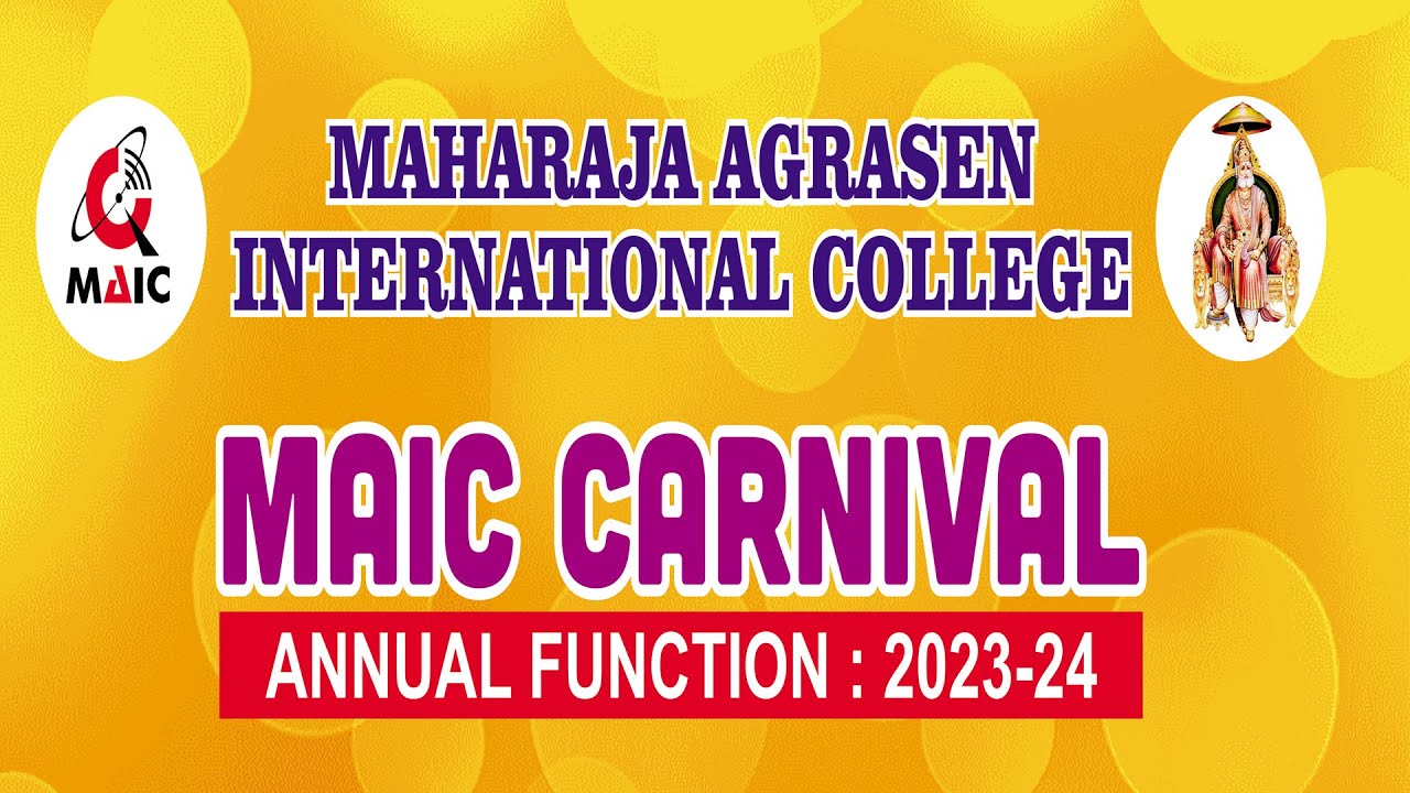 MAIC CARNIVAL ANNUAL FUNCTION 2023-24 - YouTube