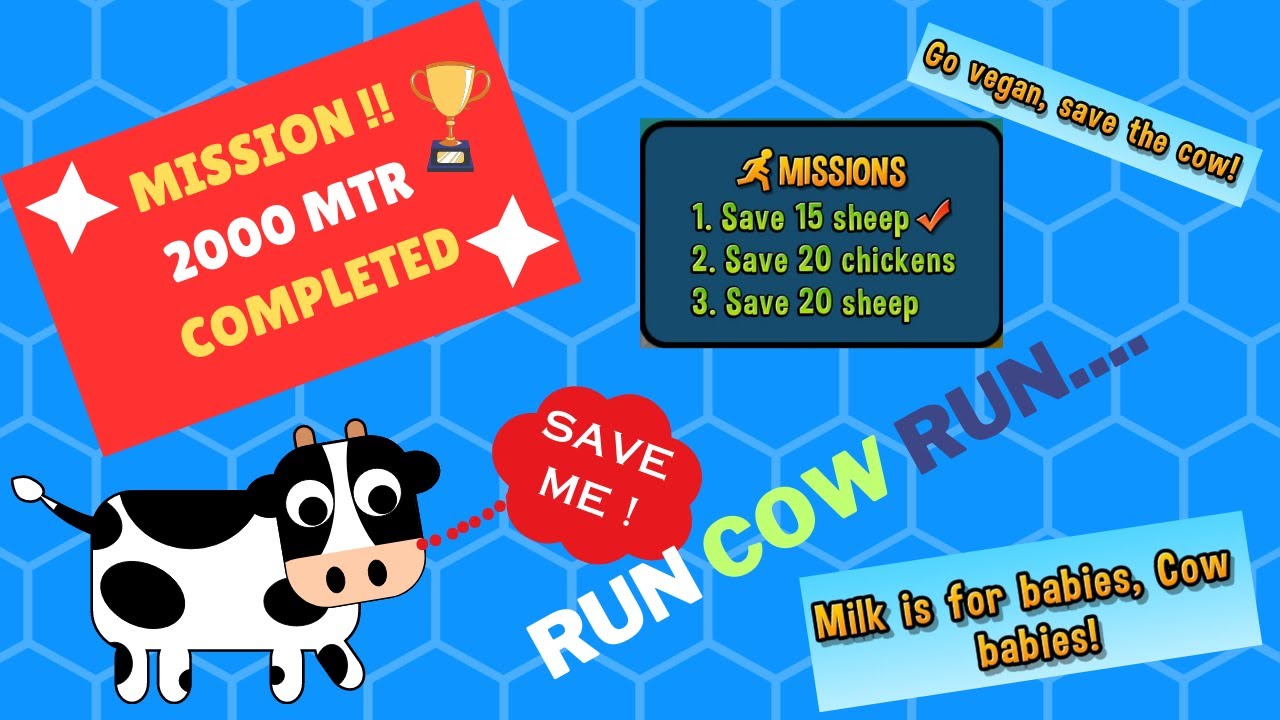 Run Cow Run Game | Save Animals | Save Cow | Cow Bull Running | Save ...