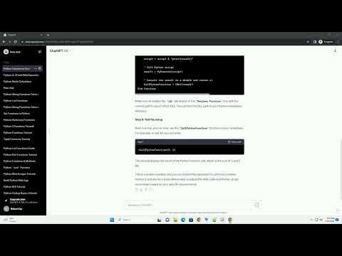 call python function from excel - YouTube