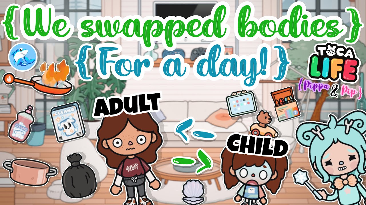 We swapped bodies for a day!? 🧚‍♀️ #8 | Toca Life World 🌍 (Pippa & Pip ...
