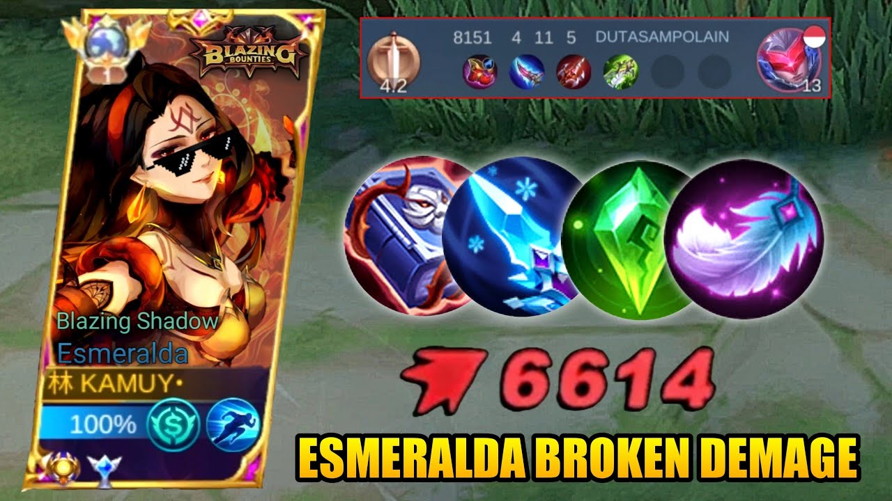 ESMERALDA FULL DAMAGE BUILD FOR 1 HIT 🔥 (100% BROKEN) - YouTube