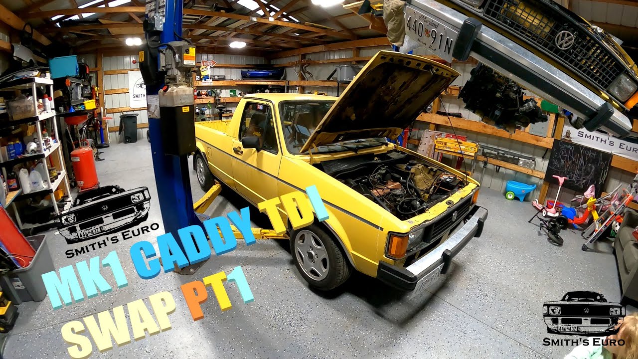 Swapping A TDI Into MY MK1 Rabbit Pickup Truck ep1 - YouTube