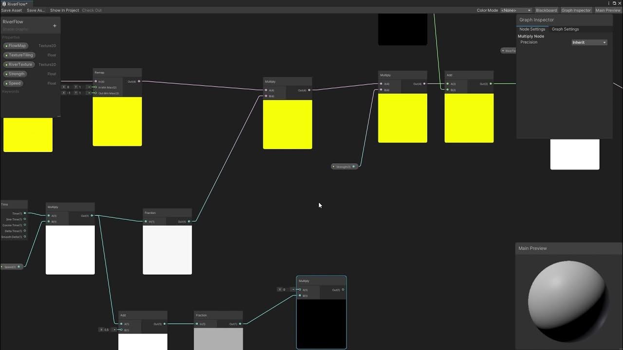 Unity Shader Graph: Making a River Flow shader - YouTube