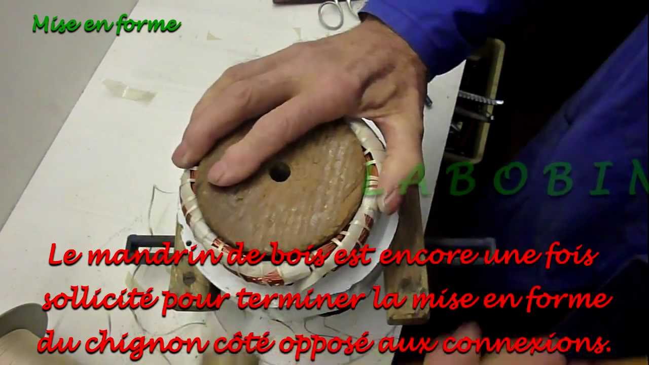 Initiation au Bobinage et Rebobinage : Mise en forme chignon co - YouTube