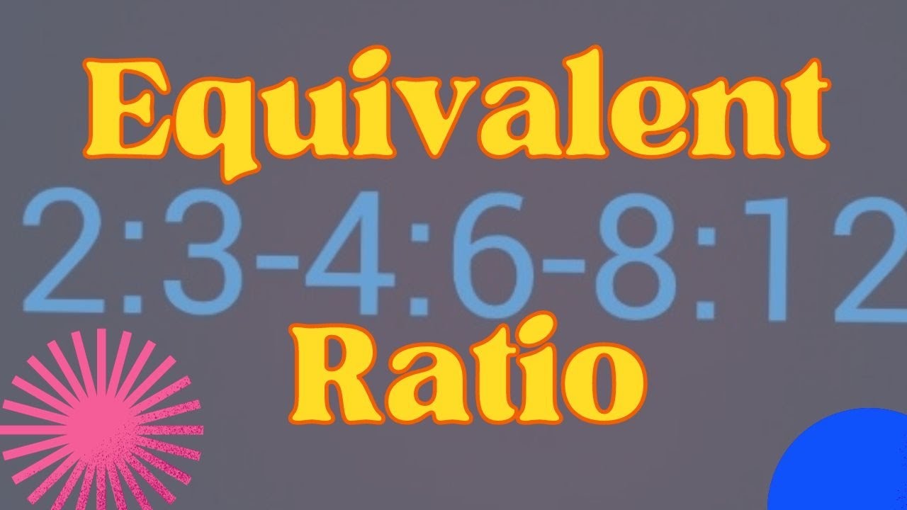 Equivalent Ratio What Are Equivalent Ratios math YouTube