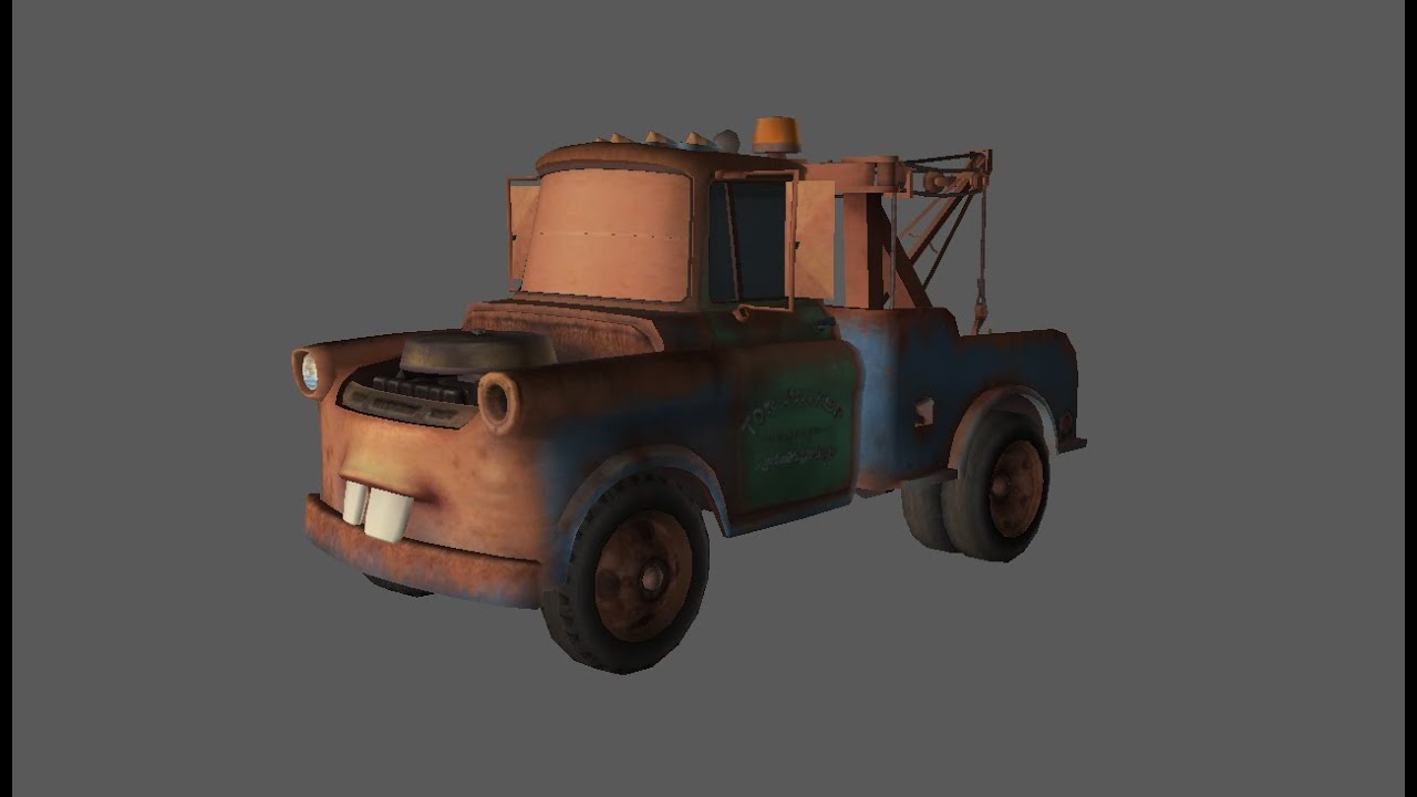 Disney Cars Maters Tall Tales 3D Model Showcase - YouTube