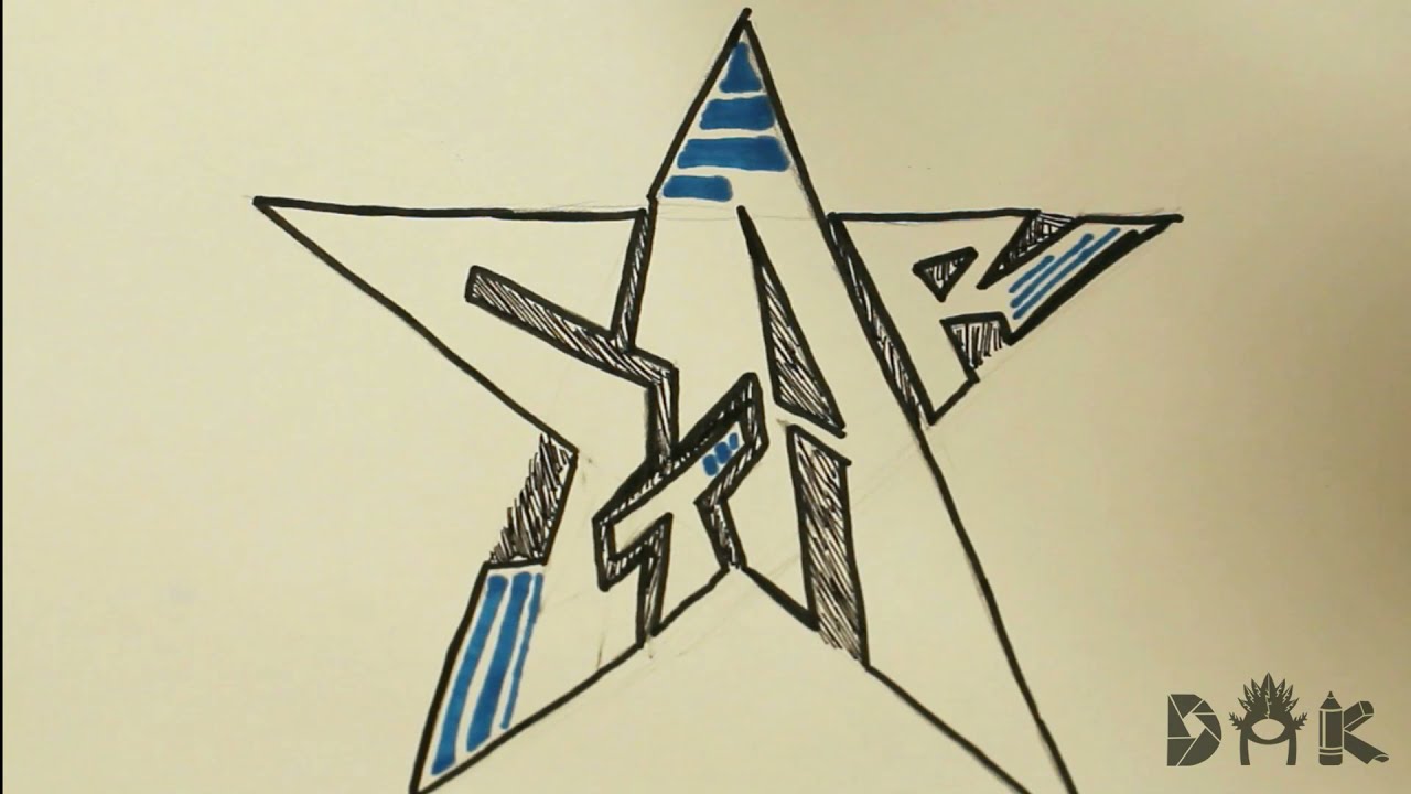 How To Draw Graffiti Stars