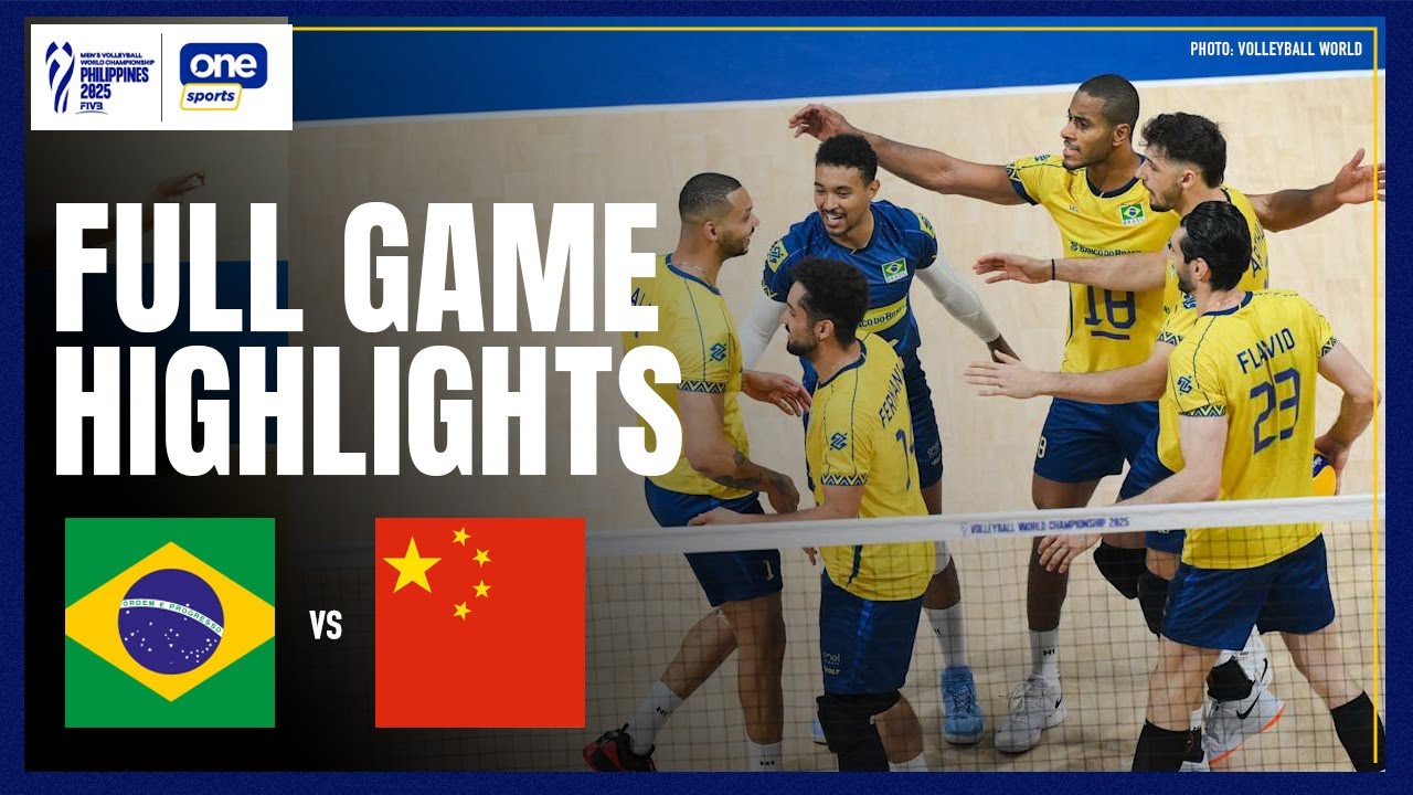 CHINA vs. BRAZIL | FULL GAME HIGHLIGHTS | 2025 FIVB MEN’S WORLD ...