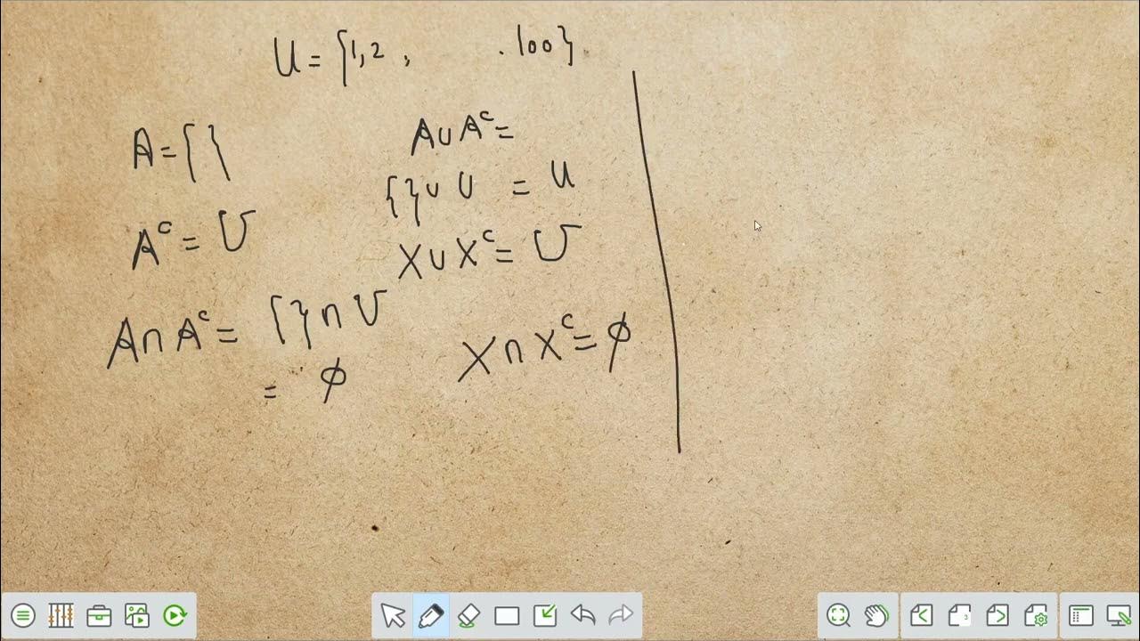 Complement of set | operation on sets | Class 11 | CBSE | JEE ...