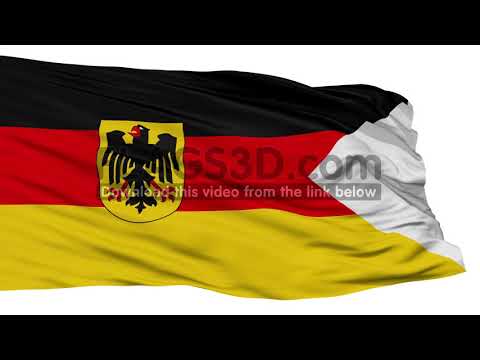 Germany Naval Ensign Flag Isolated Seamless Loop