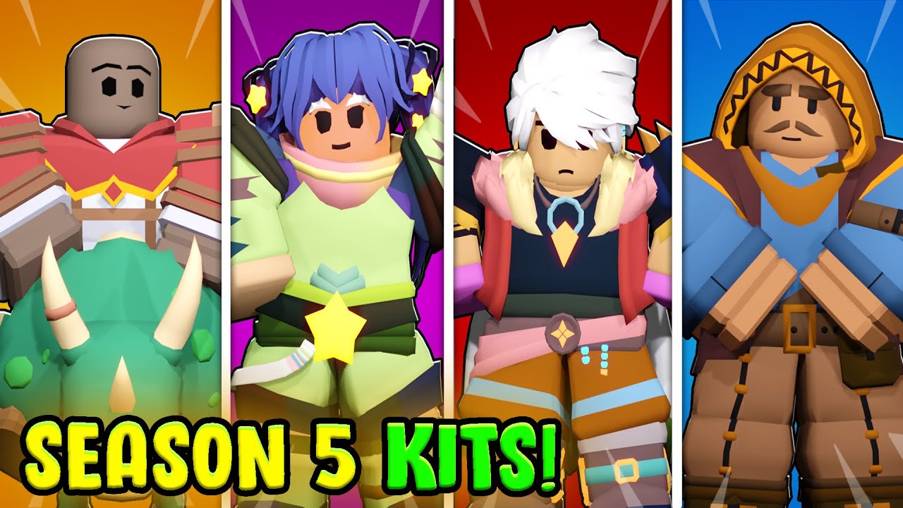 4 New Battle Pass Kits Roblox Bedwars Youtube