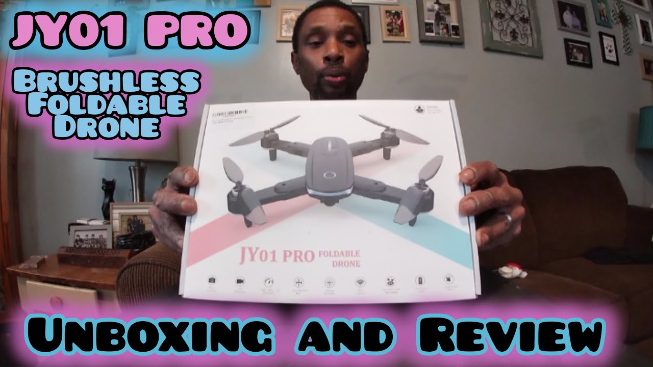 JY01 PRO Brushless Drone Unboxing and Review - YouTube