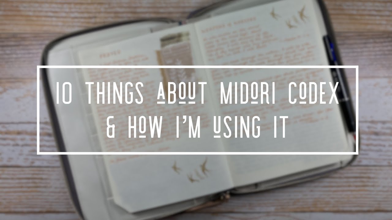 10 THINGS ABOUT THE MIDORI CODEX & HOW I’M USING IT * MIDORI CODEX FOR ...