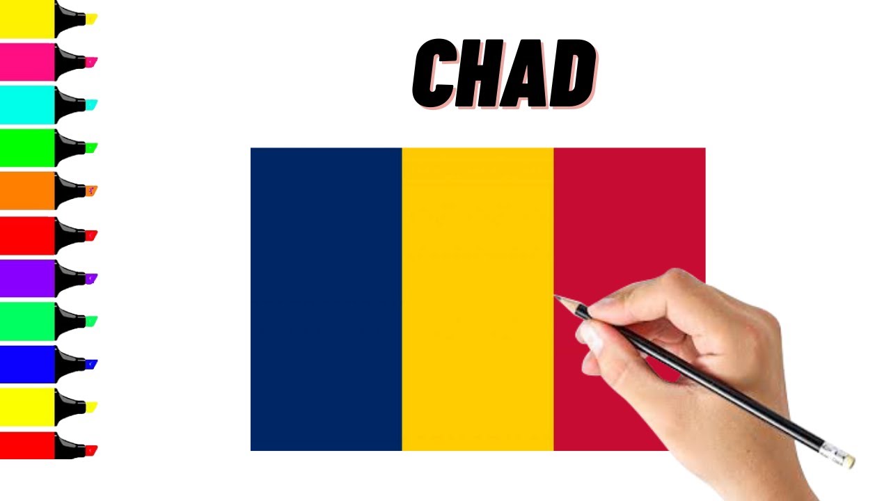 How to draw Chad flag | Chad national Flag - YouTube