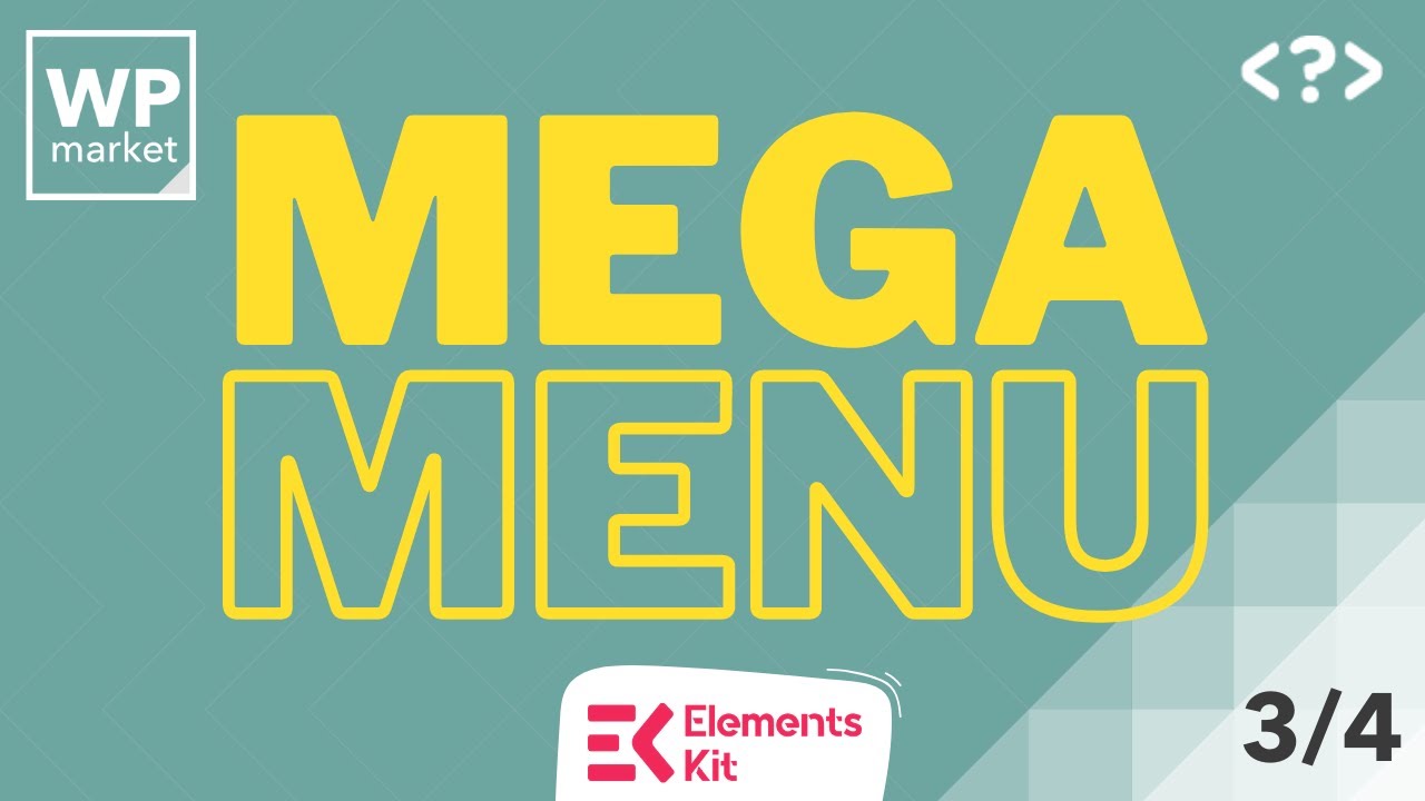 Crée un Mega menu avec Elementor et Elements kit (série 3/4) - YouTube