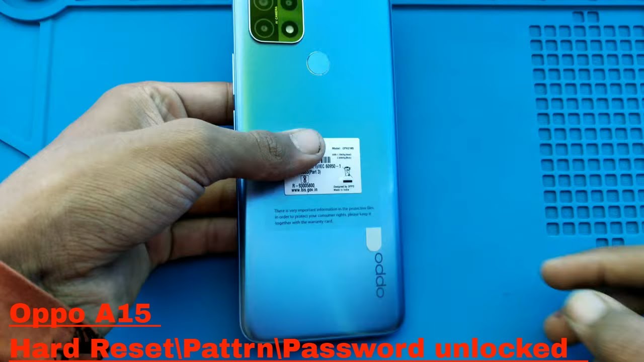 Oppo A15 Hard Reset ! PATTERN UNLOCK !2020 - YouTube