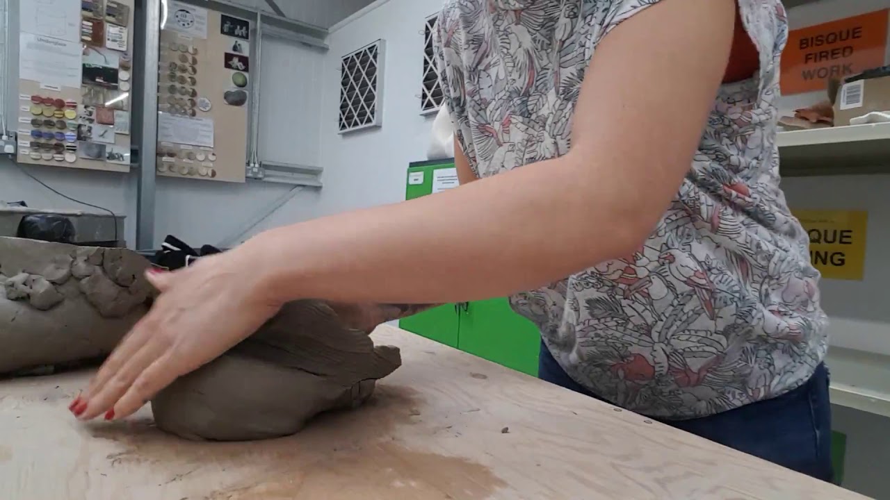 Clay Wedging Demonstration - Ram's Head Wedging - YouTube