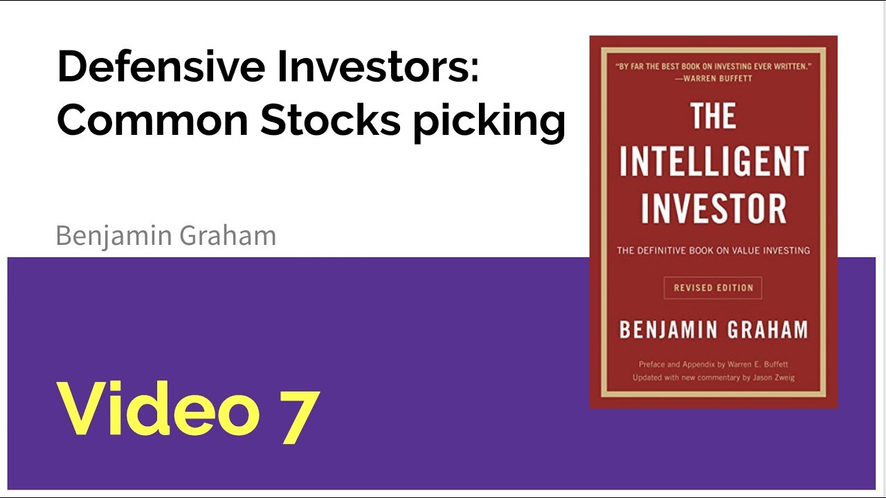 Stock picking rules for a defensive investor - YouTube