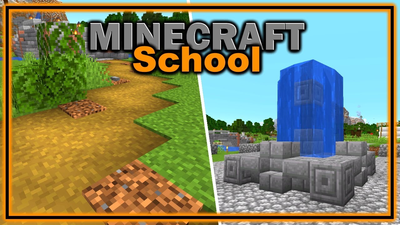 How to Build Roads and Paths! | Minecraft School | Tutorial Let's Play ...