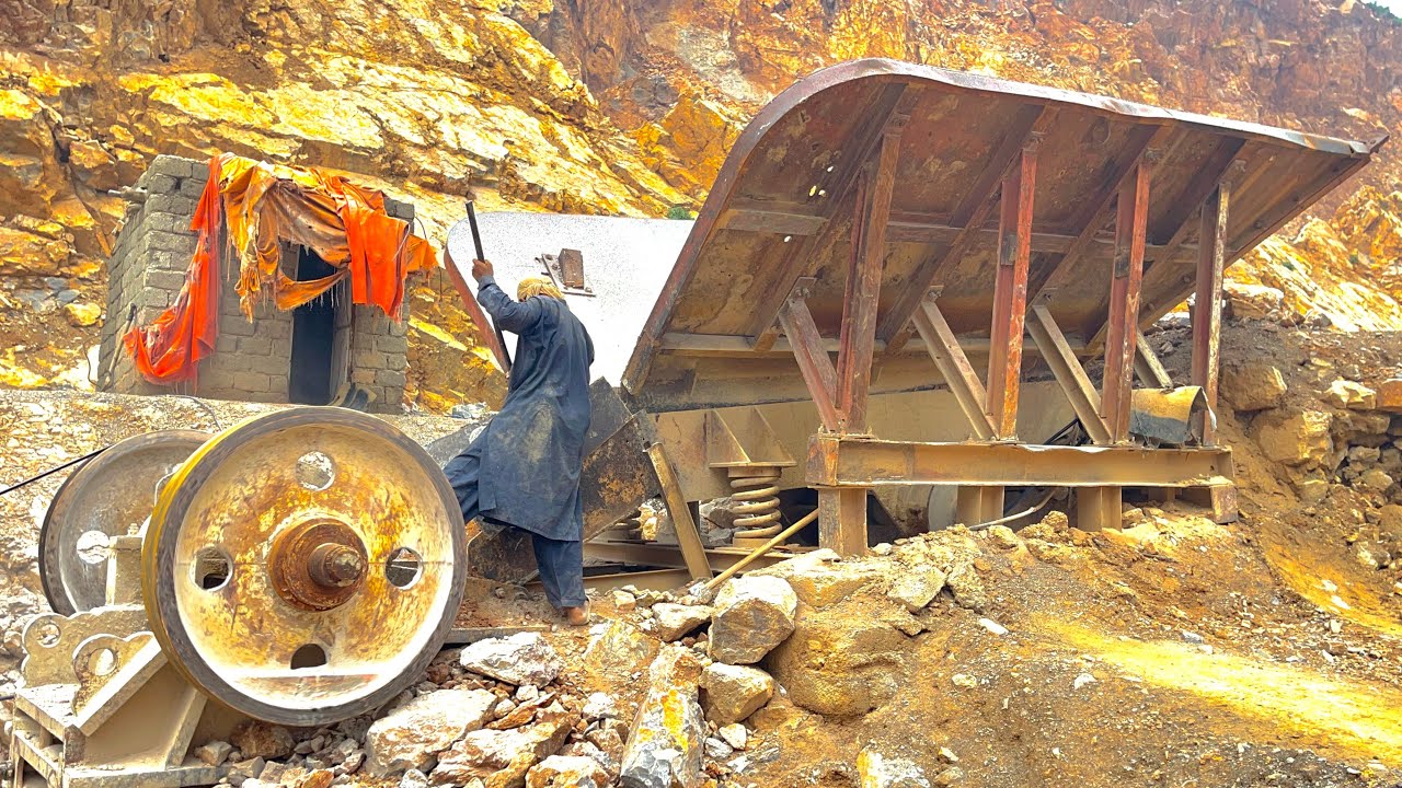 Big Rock Crusher Machine “ A Giant In Action: A Powerful Process Of Jaw ...