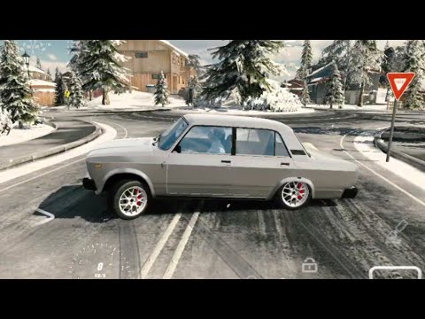 Qarlı yolda VAZ 2107 Drift ❄️ | Realistik Sürüş
