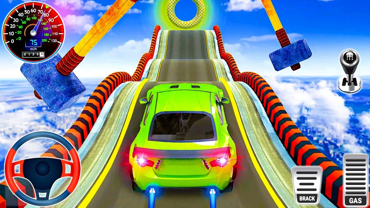 Ramp Racing Car Stunts Game 3D - Crazy Car Stunt Game - Android ...