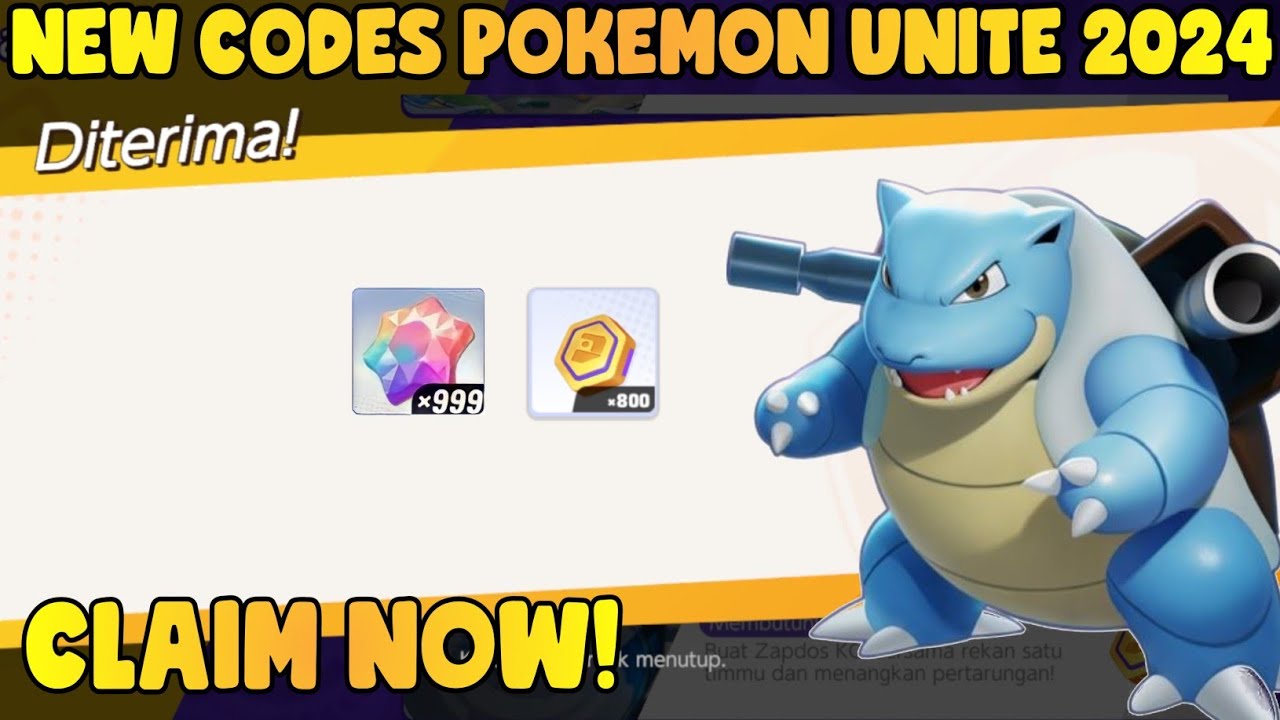 *NEW All* POKEMON UNITE GIFT CODES 2024 | POKEMON UNITE GIFT CODES AEOS ...