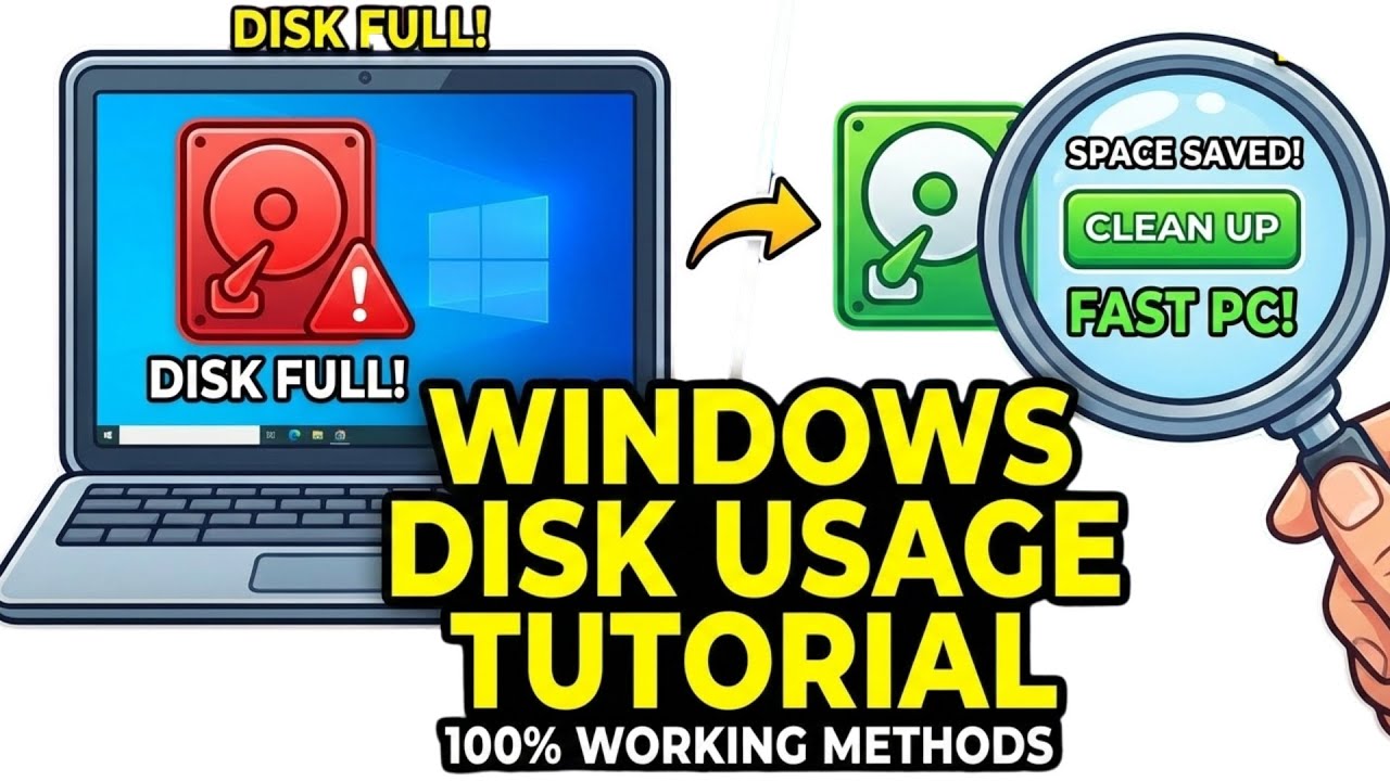 How To Fix 100% Disk Usage in Windows 10 & 11 (2026 Easy Guide) - YouTube