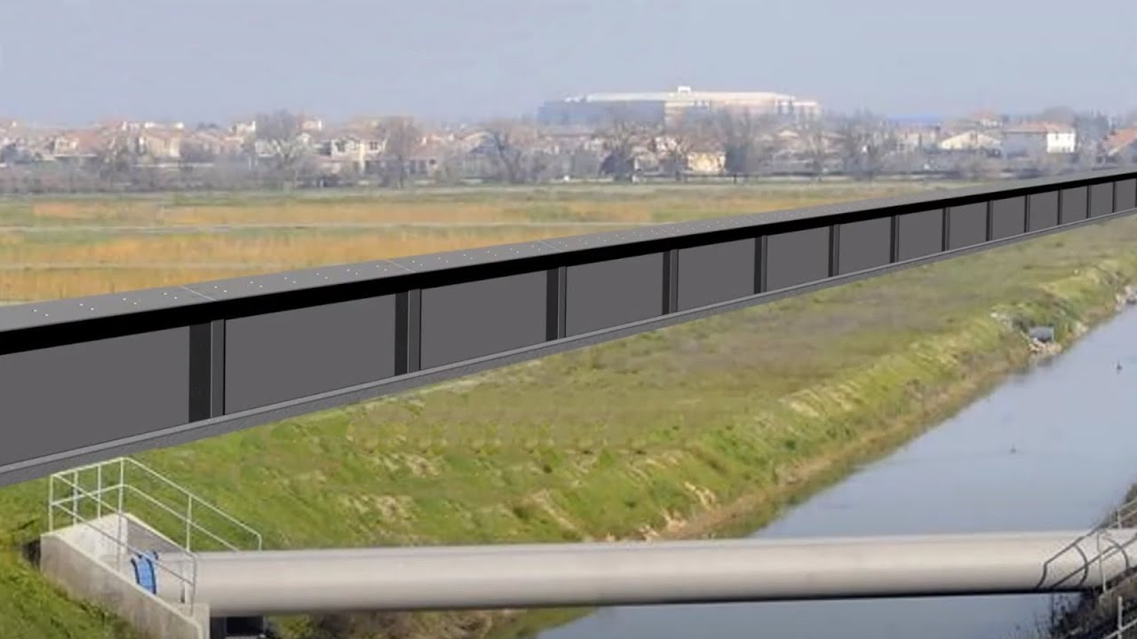 Inland Floodwall System - Levee Extension Floodwall - YouTube