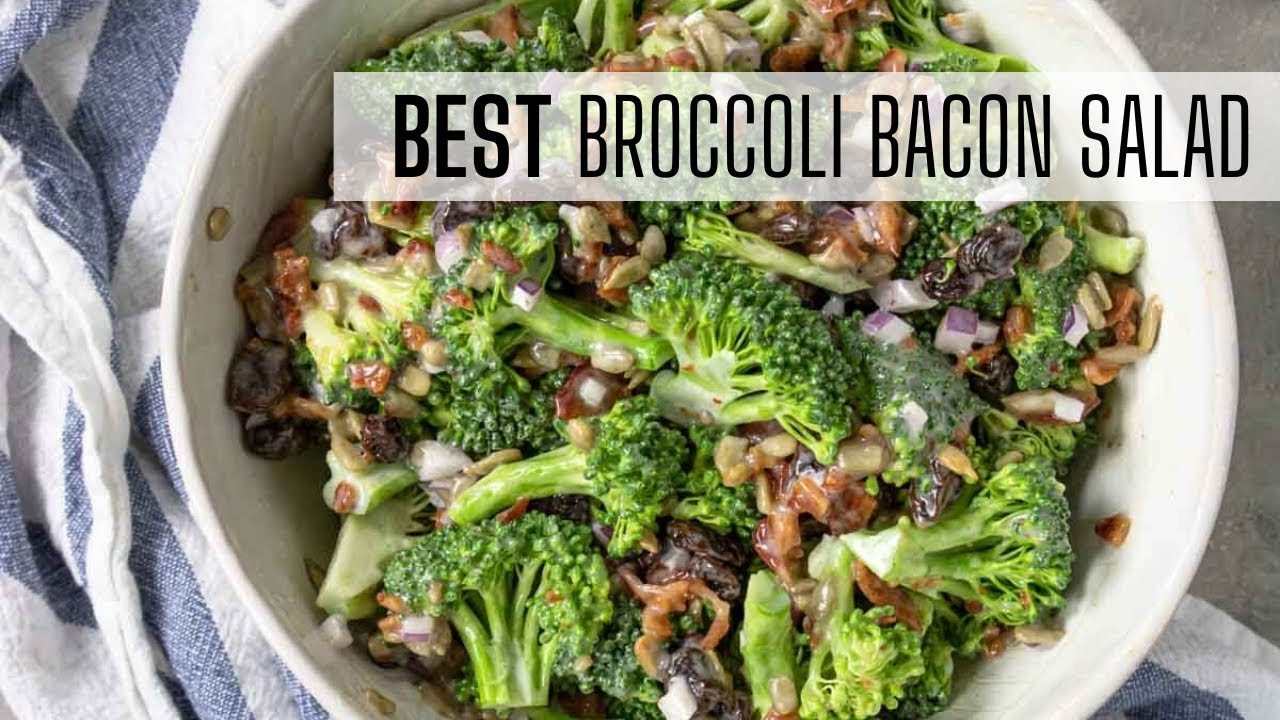 Broccoli Bacon Salad- Easy Easter Side Dish - YouTube