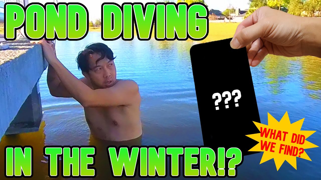 Pond Diving in the Winter?! What were we looking for? - YouTube