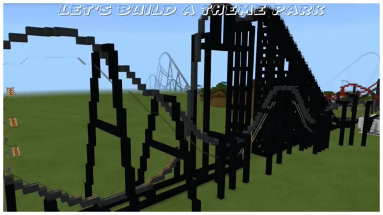 Let's Build A Minecraft Theme Park #16 | Void, An S&S 4D Roller Coaster ...