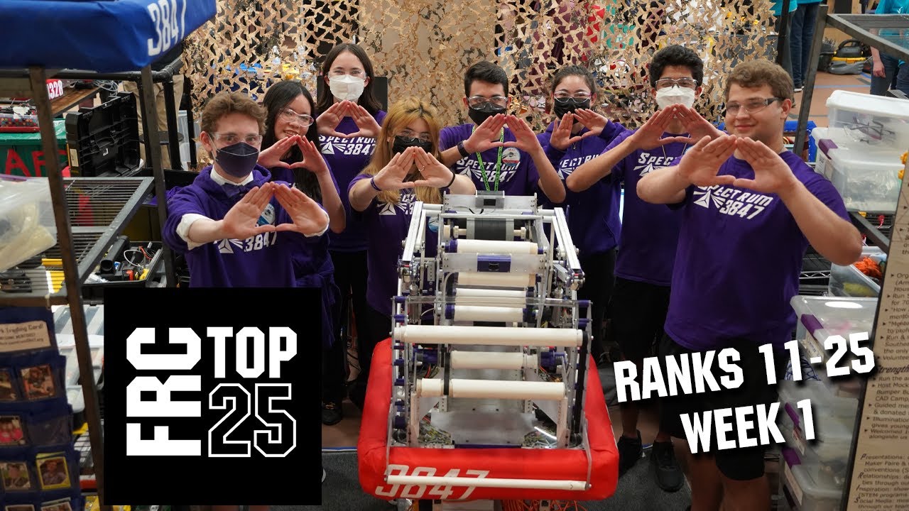 Ranks 11-25 FRC Top 25 Week 1 | Rapid React - YouTube