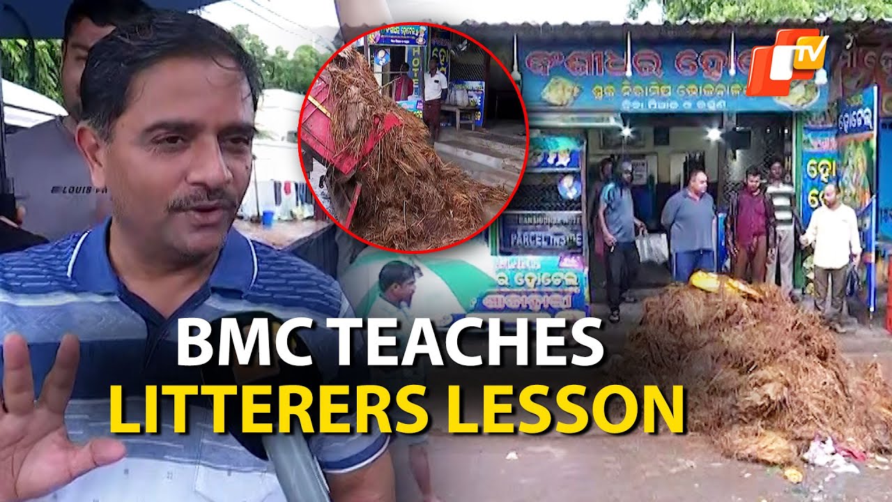 BMC Dumps Garbage In Front Of Hotel For Littering On Road In ...
